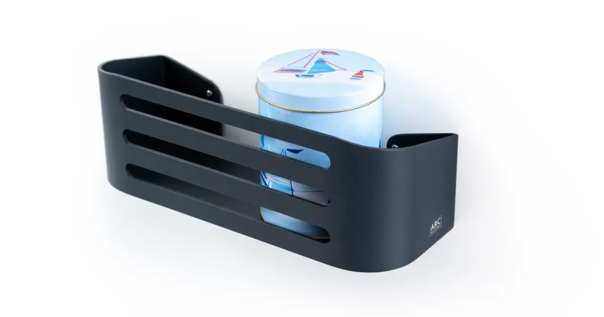 ARC Marine ALU Opbergrek - 25.5 cm - Zwart - ARC Marine